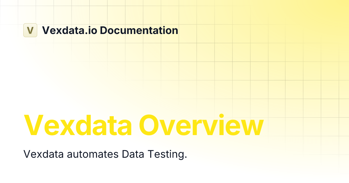 Vexdata Overview | Vexdata.io Documentation